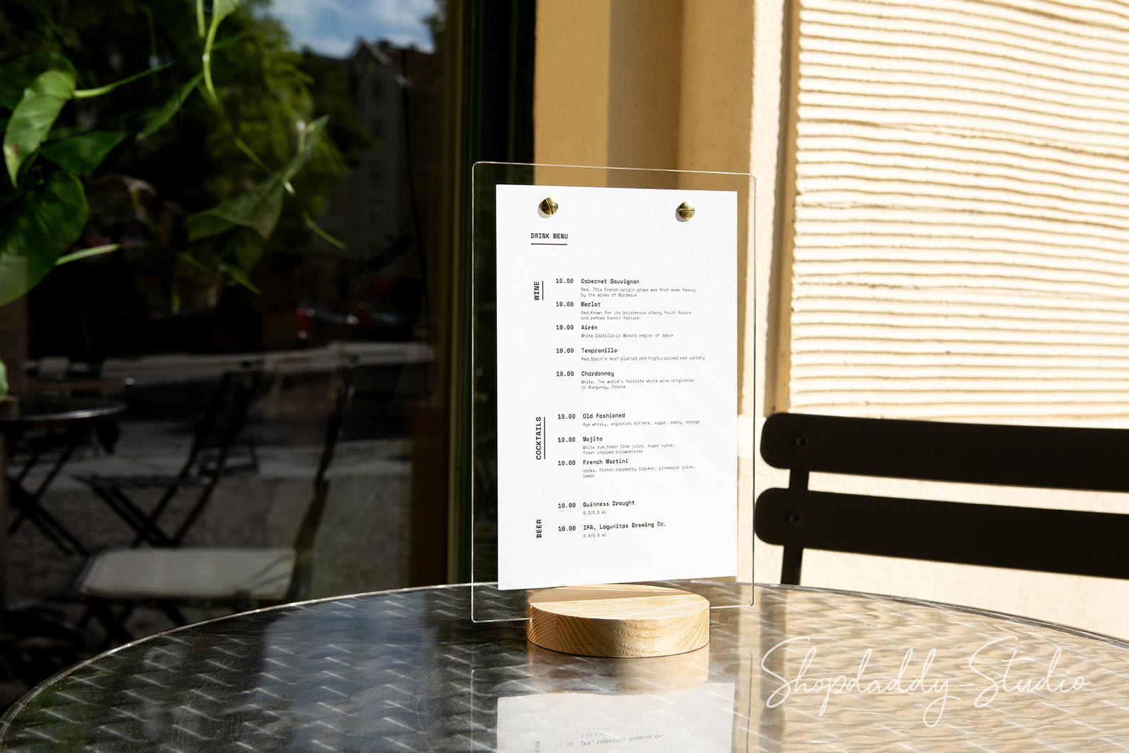 Acrylic Table Top Display with Wooden Lacquer Round Stand – Shopdaddy ...