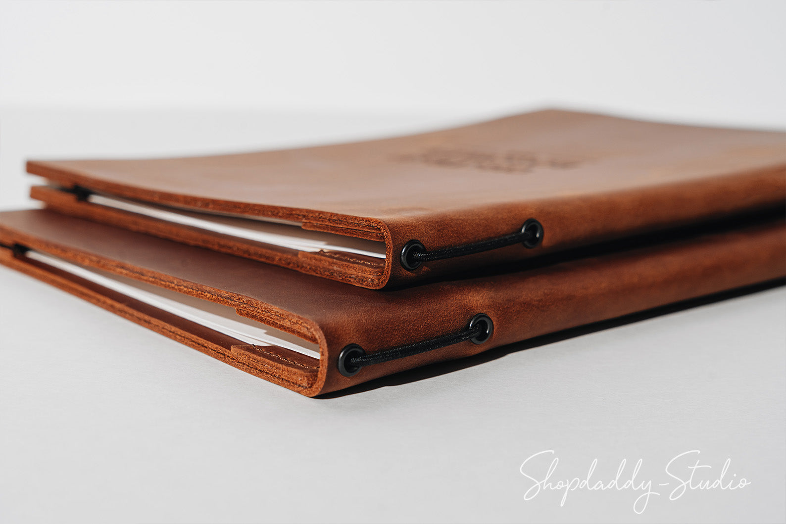 Brown Double Leather Menu Cover with Corners – Shopdaddy-Studio