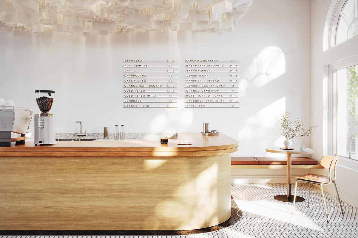 Metal Wall Menu Letter Board with PVC Letters – Shopdaddy-Studio