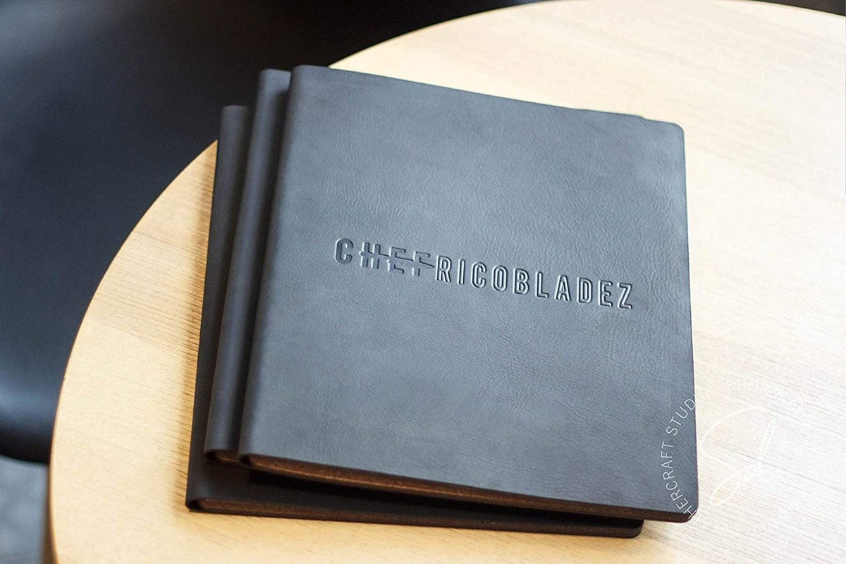 Custom Leather Menu with Cork – Shopdaddy-Studio